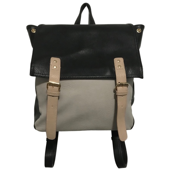 Madison West | Bags | Madison West Tri Toned Leather Backpack | Poshmark